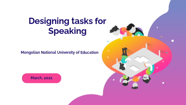 Designing tasks for speaking | Genially
