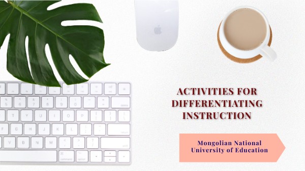 Differentiated Learning activities, 2021 | Genially