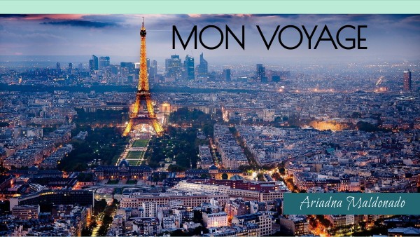 PRESENTATION MON VOYAGE