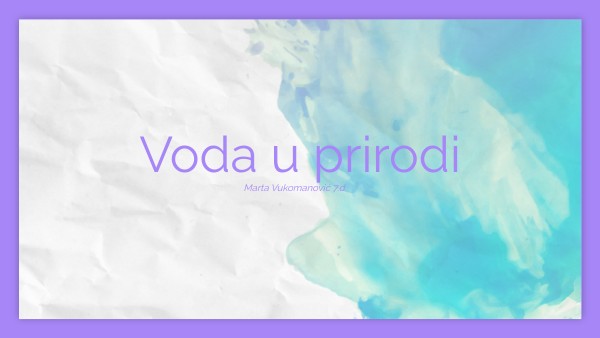 Voda u prirodi