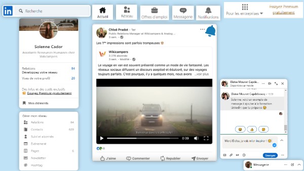 Page LinkedIn explications | Genially