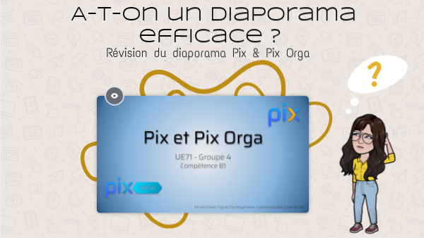 UE81 : Révision diaporama Pix