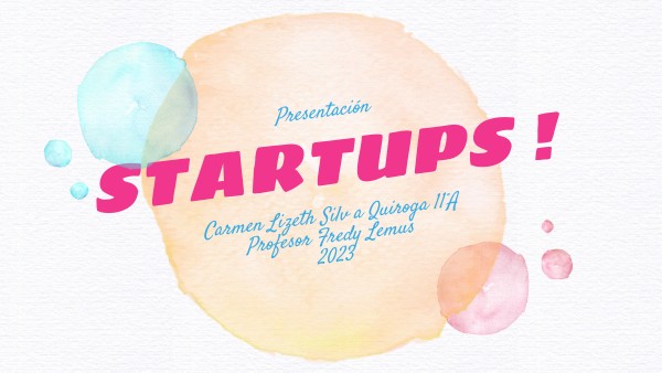 PRESENTACIÓN STARTUP