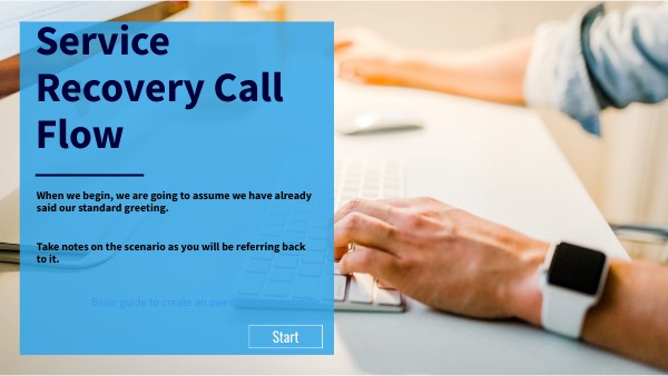 Service Recovery Call Flow