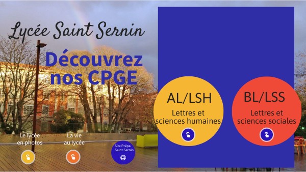 Découvrez nos CPGE Lycée St Sernin 2022 | Genially