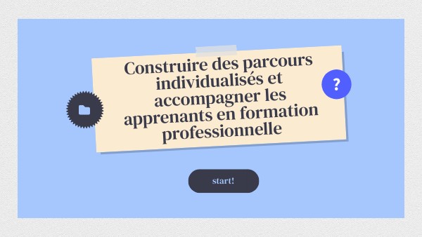 Construire des parcours individualisés | Genially