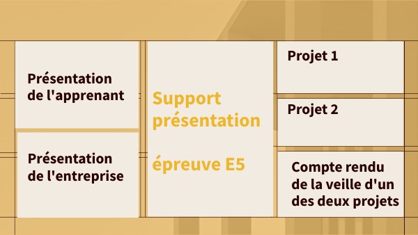 support présentation E5