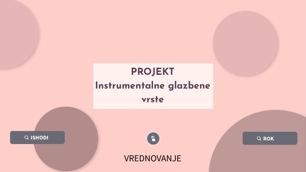 Projekt - Instrumentalne glazbene vrste