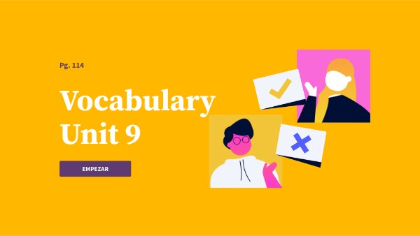 VOCABULARY UNIT 9 | Genially