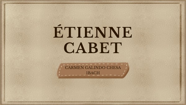 ÉTIENNE CABET