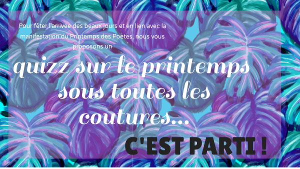 Questionnaire printemps | Genially