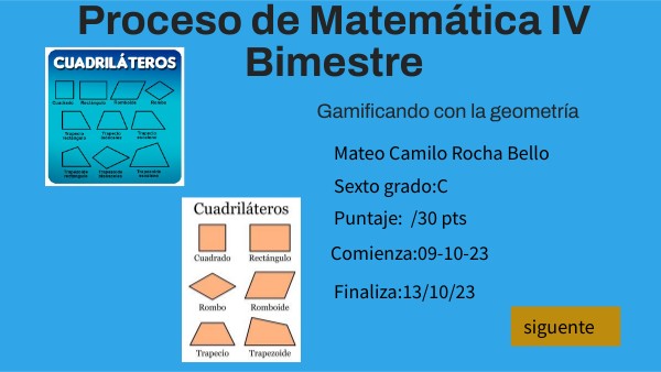 proceso gamificando con geometria | Genially