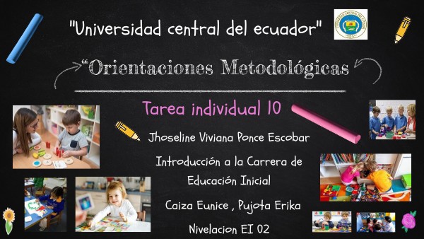 TRABAJO INDIVIDUAL N°10 “Orientaciones Metodológicas