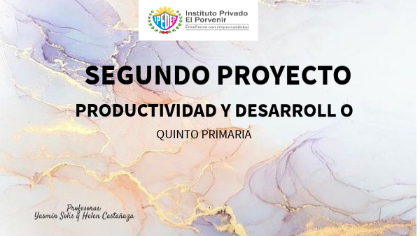 SEGUNDO PROYECTO PRODUCTIVADAD Y DESARROLLO