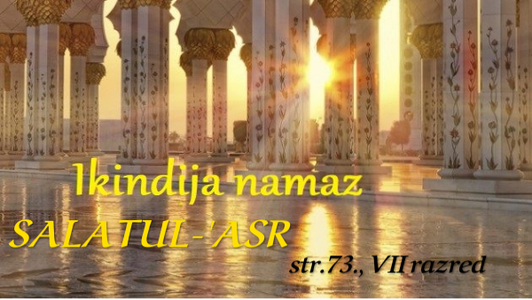 IKINDIJA NAMAZ | Genially