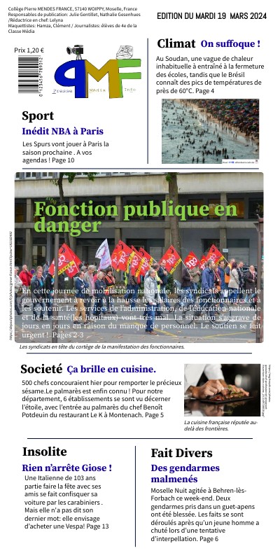 Concours Unes 19 mars 2024 | Genially