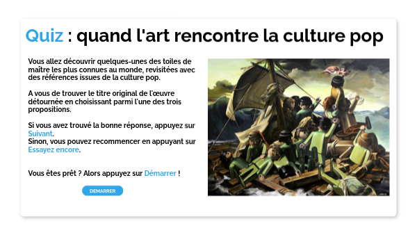 Quiz Art x Culture Pop | Genially