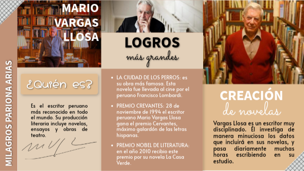 Mario Vargas Llosa | Genially