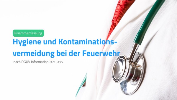 Hygiene und Kontaminationsvermeidung bei der Feuerwehr | Genially