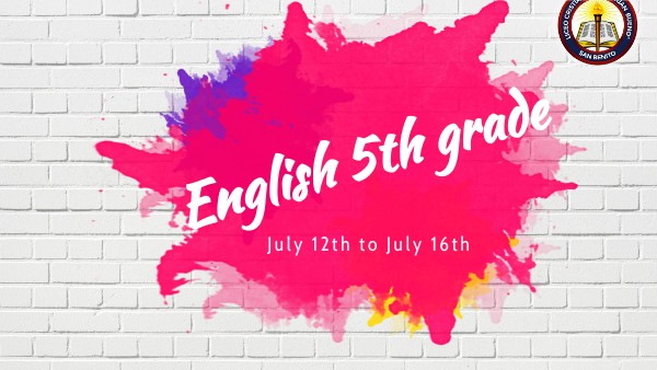 Fifth Grade July 12th to July 16th