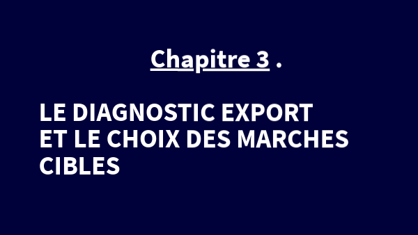 chapitre 3. le diagnostic export et le choix des marchés étrangers