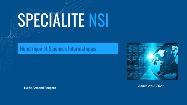 Présentation NSI