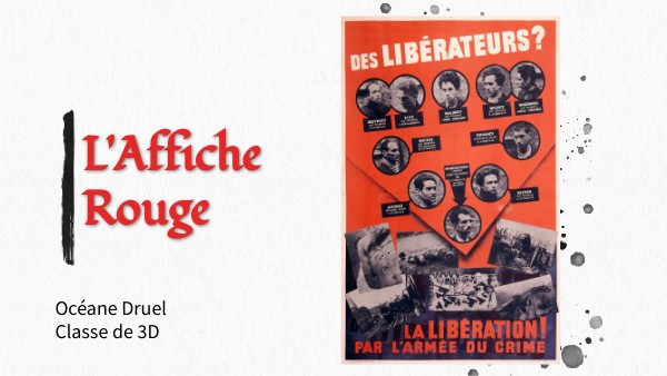 Affiche Rouge Oral Brevet | Chtoby Pomnili