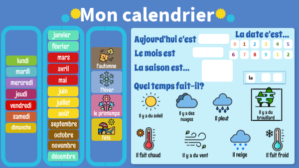 Mon calendrier | Genially