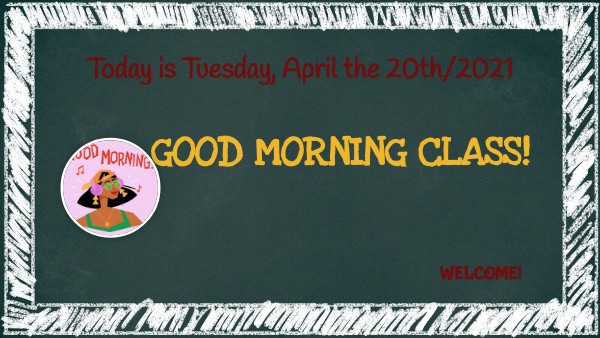 Tuesday, April 20th/ 4°C | Genially