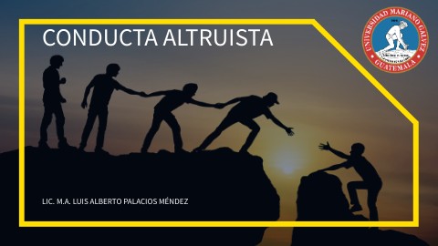 Conducta altruista | Genially