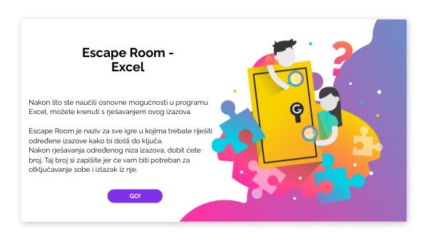 Escape Room - Excel | Genially