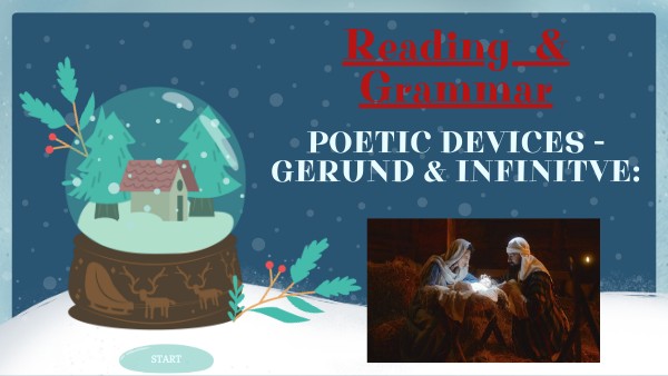 reading & grammar :poetry gerundinfitive | Genially