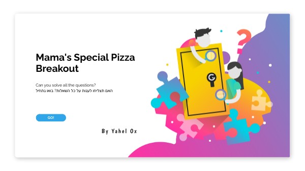 Mama's Special Pizza BREAKOUT | Genially