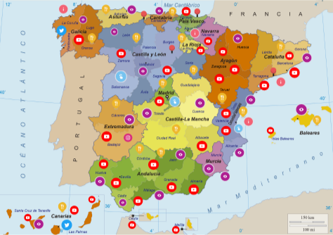 Mapa cultural de España (KS3) | Genially
