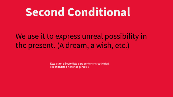 Second conditional