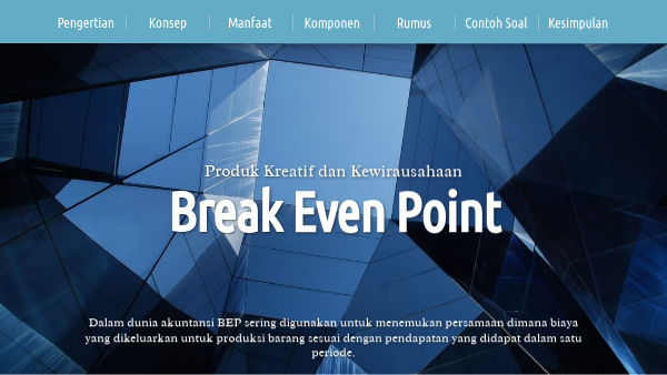 Break Even Point | Genially