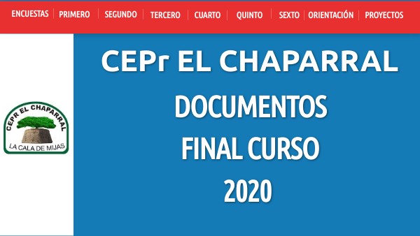 DOCUMENTOS FINAL DE CURSO CEIr EL CHAPARRAL