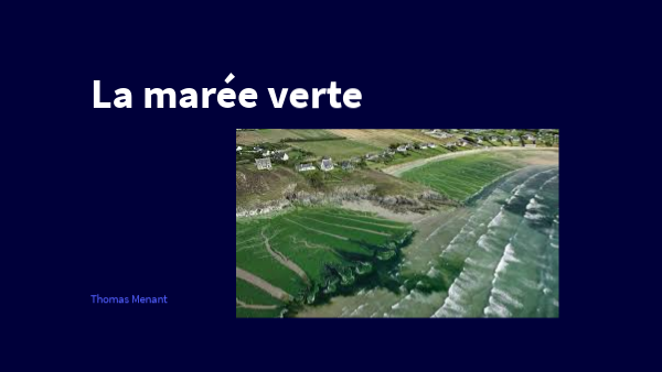 La marée verte SVT 2021 | Genially