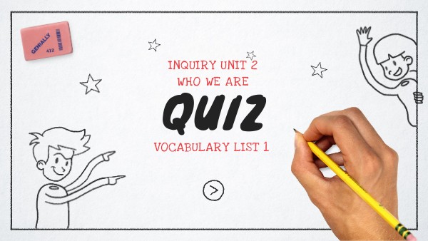 Unit 2 Quiz vocabulary list 1