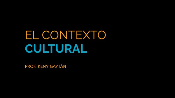 Contexto Cultural