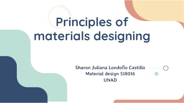 Principles of materials designing | Genially