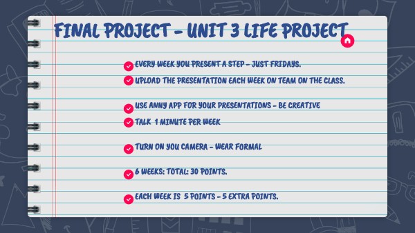 FINAL PROJECT. UNIT 3. TEACHER: MARIA JOSE