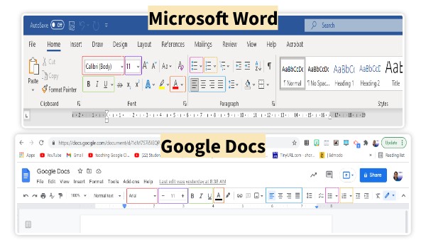 MS Word vs Google Docs | Genially