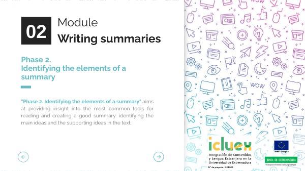 WRITING SUMMARIES_ PHASE 2 | Genially