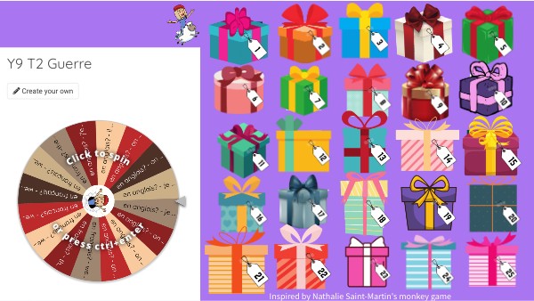 Y9 T2 Present points game | Genially