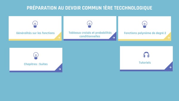 Devoir commun 1ère techno maths 2023 | Genially