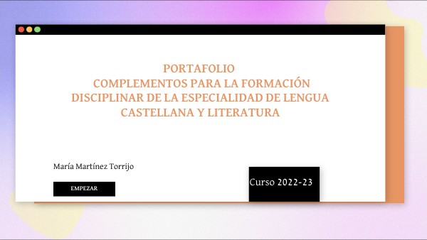 PORTAFOLIO COMPLEMENTOS MARÍA MARTÍNEZ | Genially