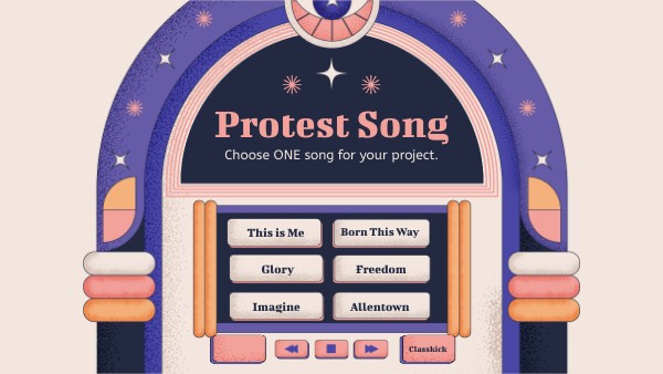 Mrs. Dunn's Protest Song Project | Genially