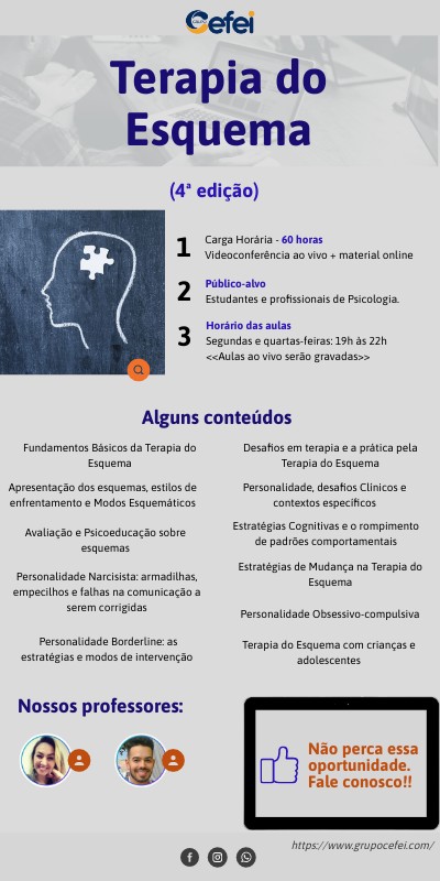 Curso Terapia do Esquema - CEFEI