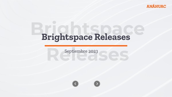 Releases SEPT 2023 Brightspace